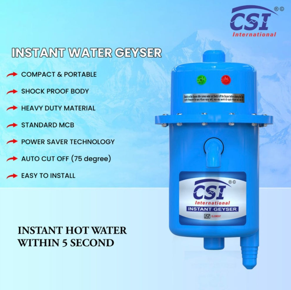 Instant Electric Mini Portable Geyser – Garam Ghar